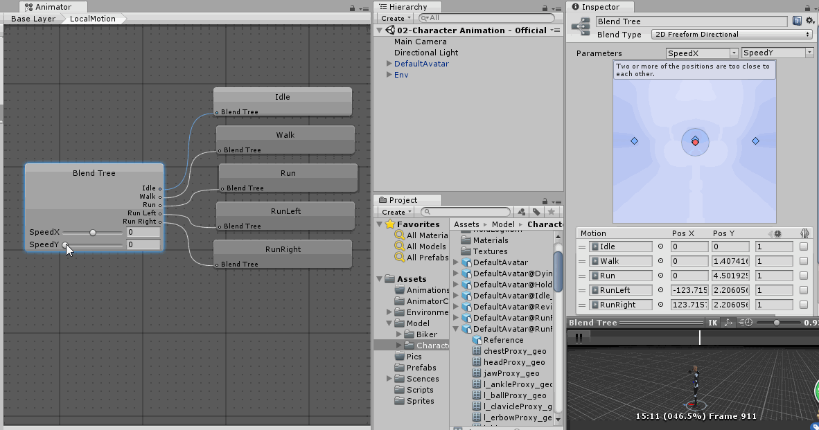 Unity动画☀️3. Blend Tree下角色左右转向 &； Computer Positions-腾讯云开发者社区-腾讯云